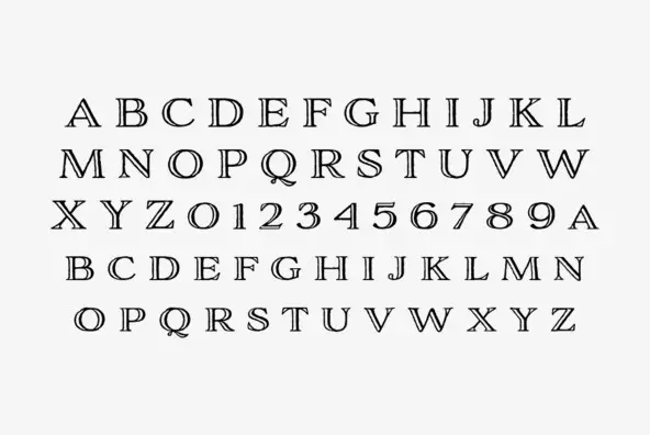 Adorn Engraved Expanded Font - FontPath
