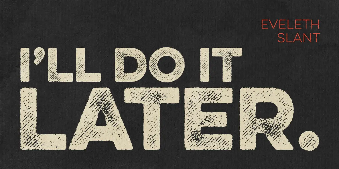 Eveleth Vintage Display Font - YouWorkForThem