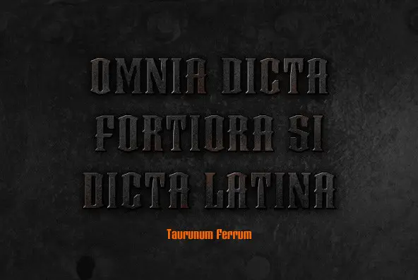 Taurunum Ferrum Font - FontPath