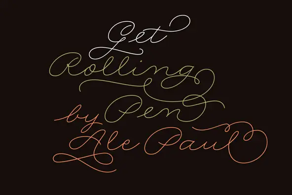 Rolling Pen Font - YouWorkForThem