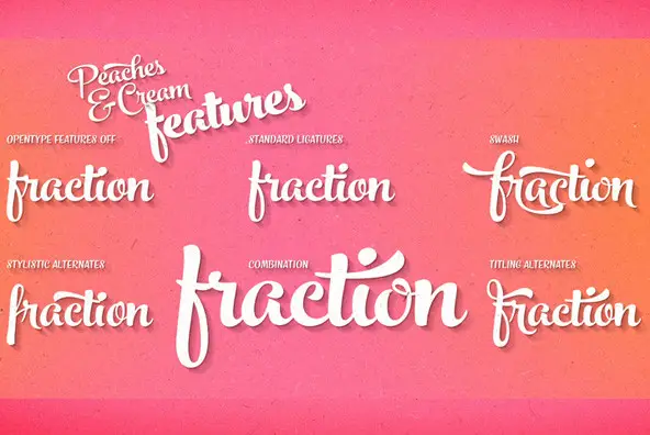 Peaches and Cream Font - FontPath