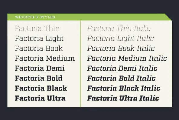 Factoria Font - FontPath