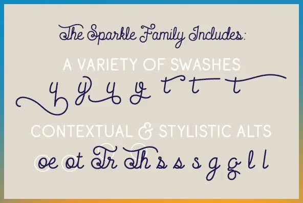 Sparkle Script Font - FontPath