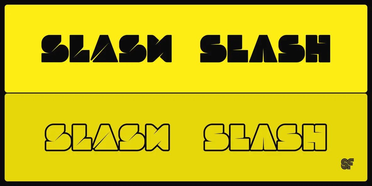 Slash Font - YouWorkForThem