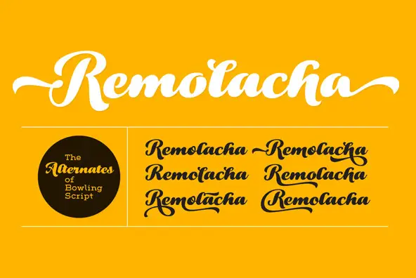 Bowling Script Font - YouWorkForThem