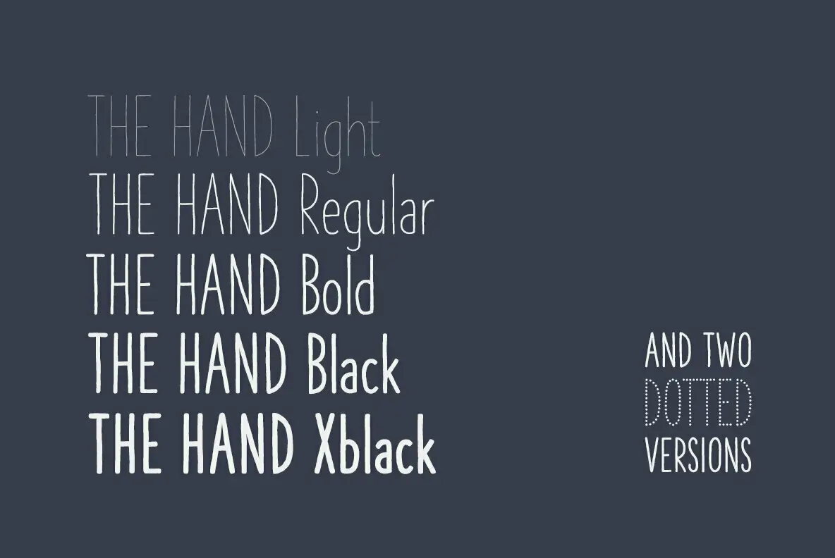 The Hand Font - FontPath