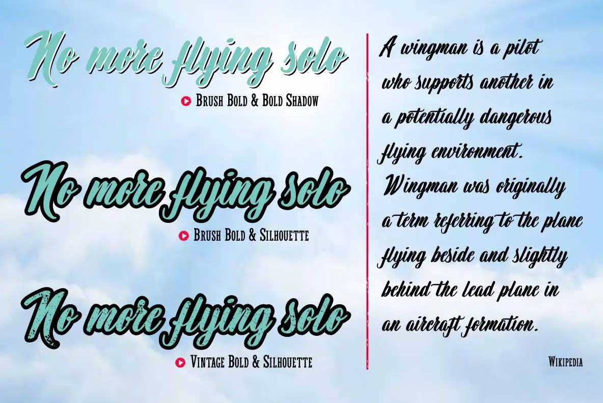 Wingman Font - YouWorkForThem