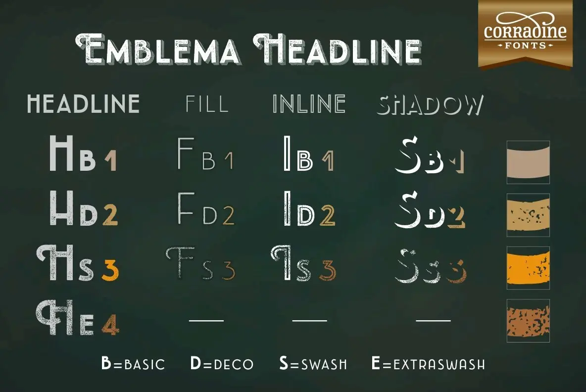 Emblema Headline Font - FontPath
