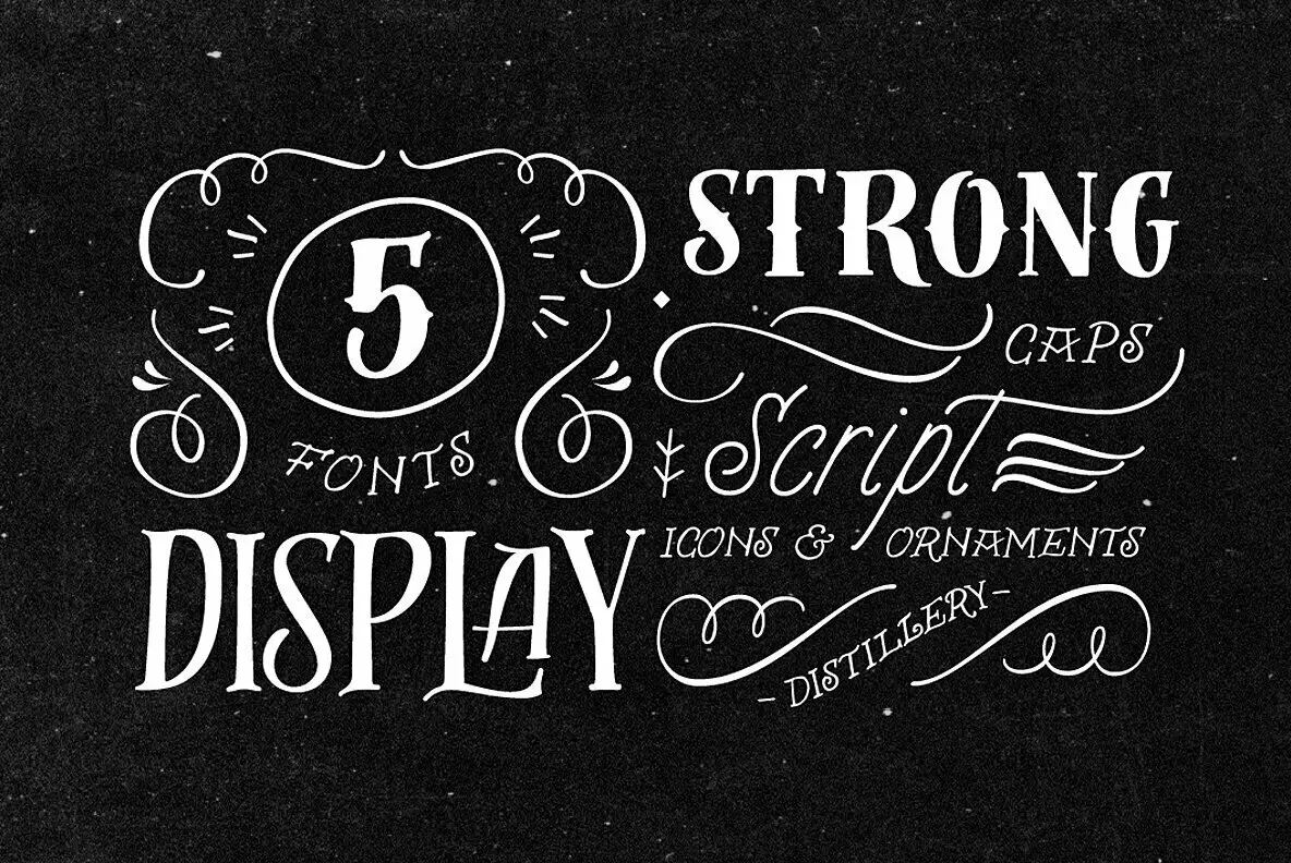 Distillery Set Font - YouWorkForThem