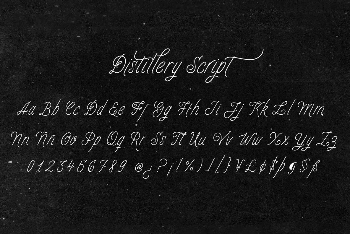 Distillery Set Font - YouWorkForThem