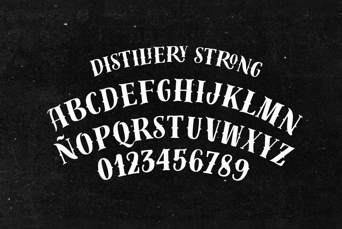 Distillery Set Font - YouWorkForThem