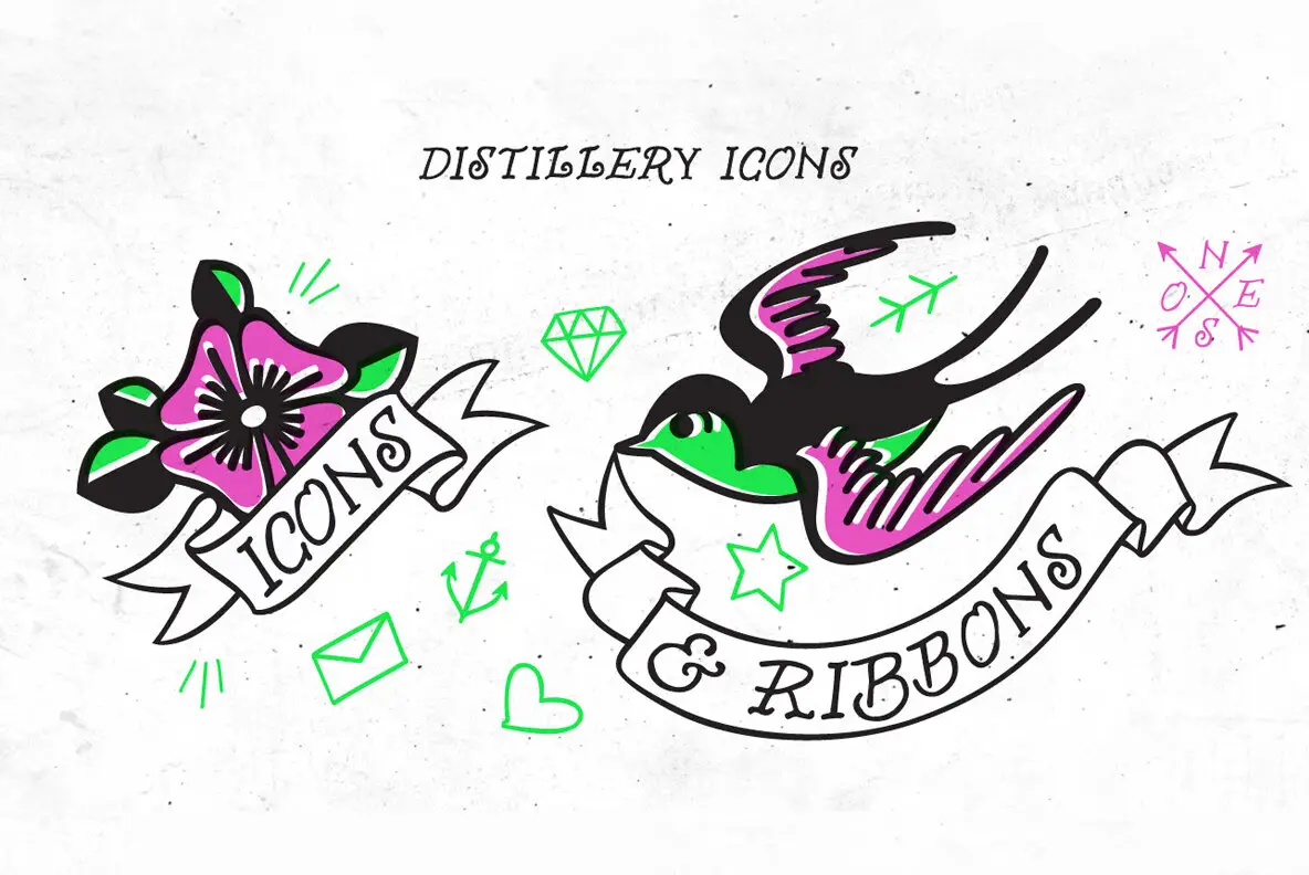 Distillery Set Font - YouWorkForThem