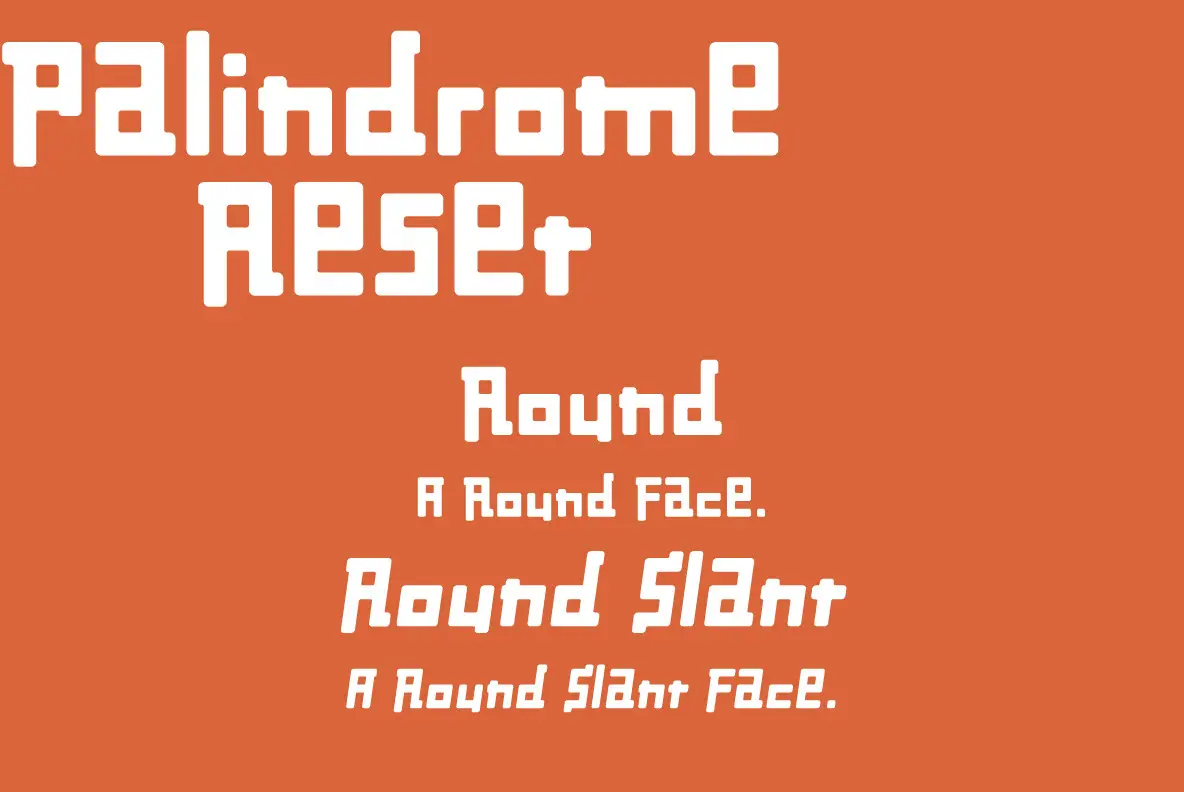 Palindrome Reset Font - FontPath