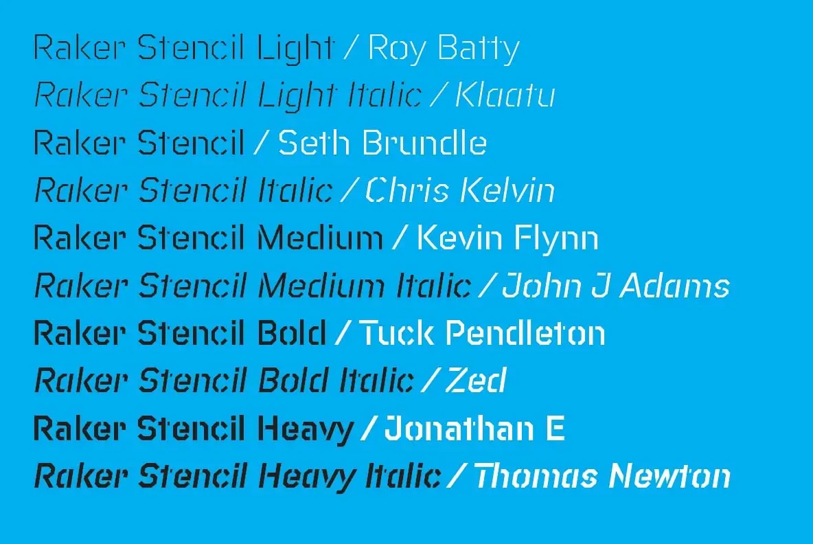 Raker Font - FontPath