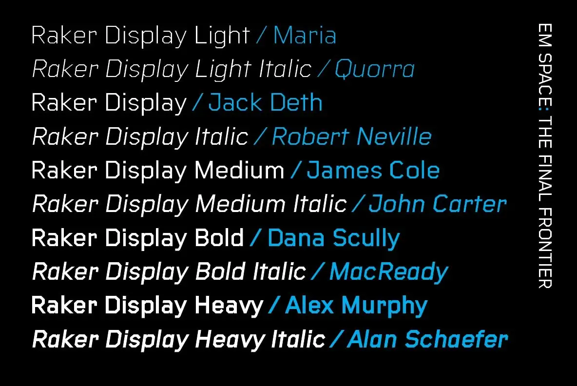 Raker Font - YouWorkForThem
