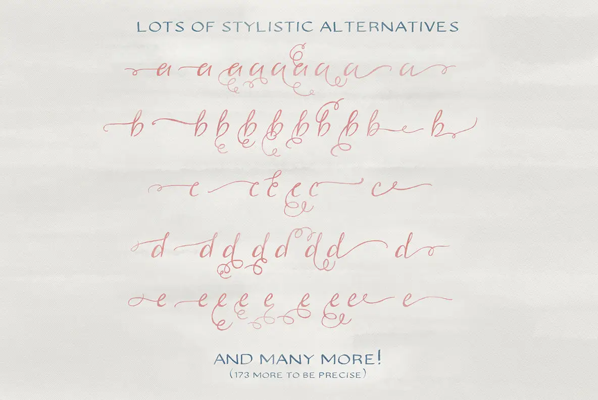 Abbie Script Bonus Font Font - FontPath