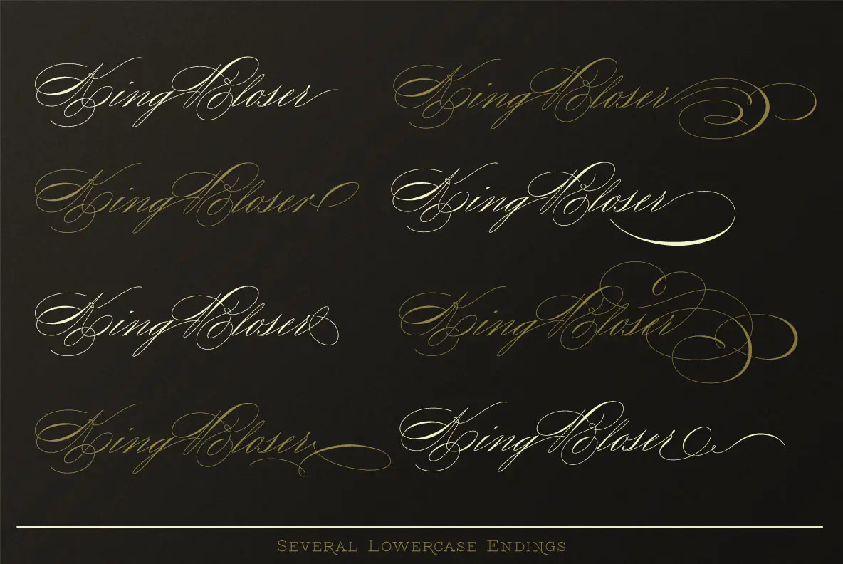 King Bloser Font - FontPath