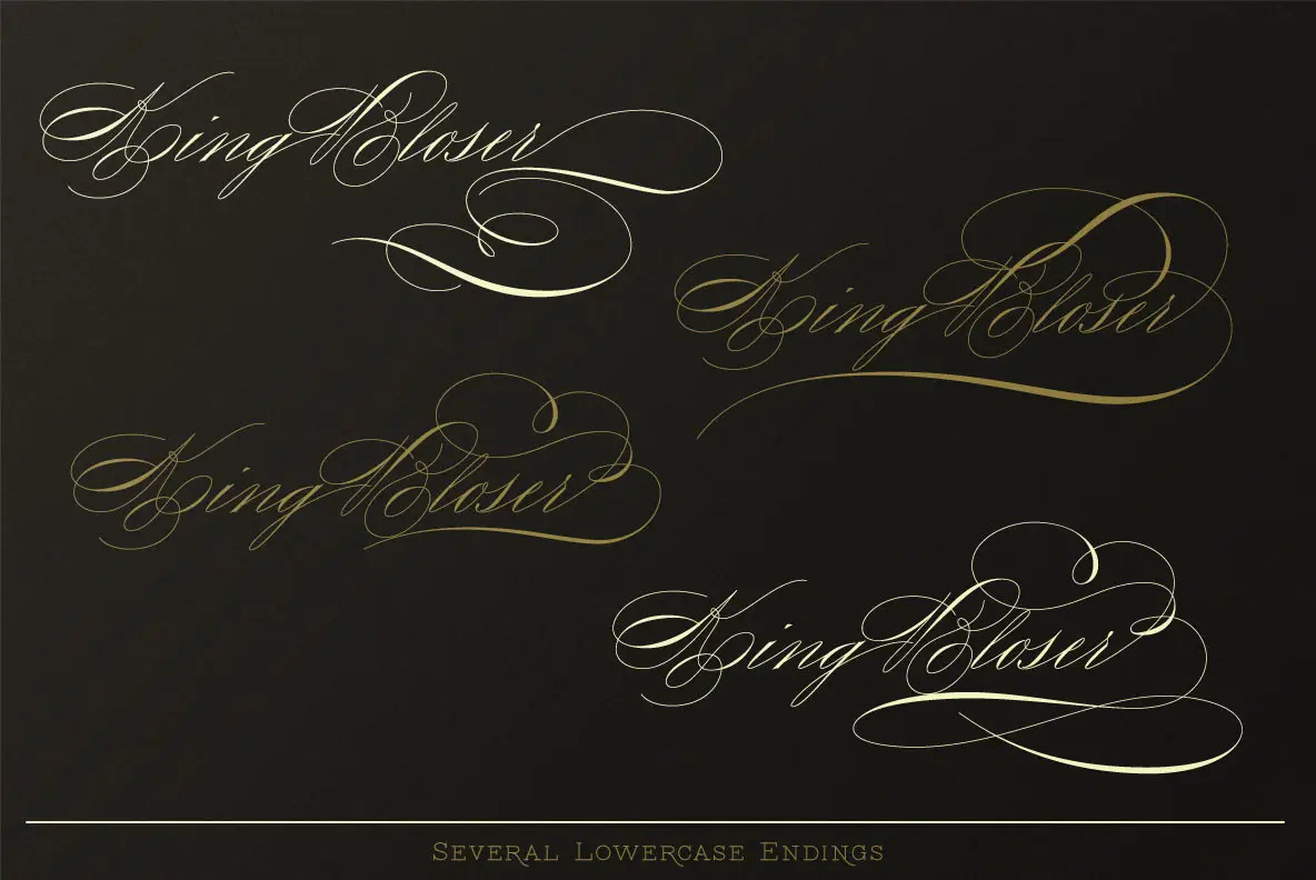 King Bloser Font - FontPath