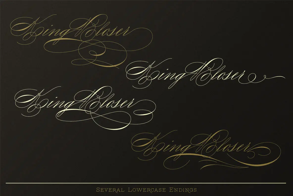 King Bloser Font - FontPath