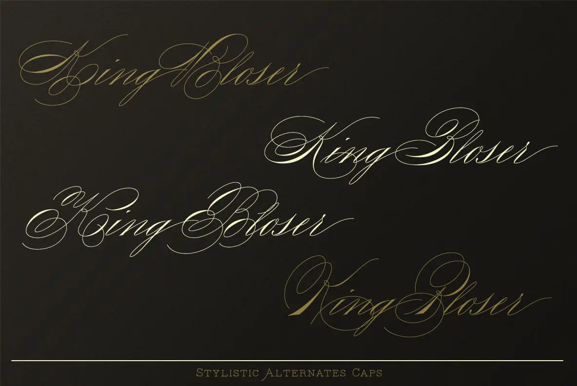 King Bloser Font - YouWorkForThem