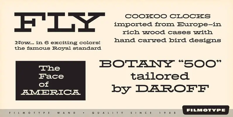 Filmotype Fonts - YouWorkForThem