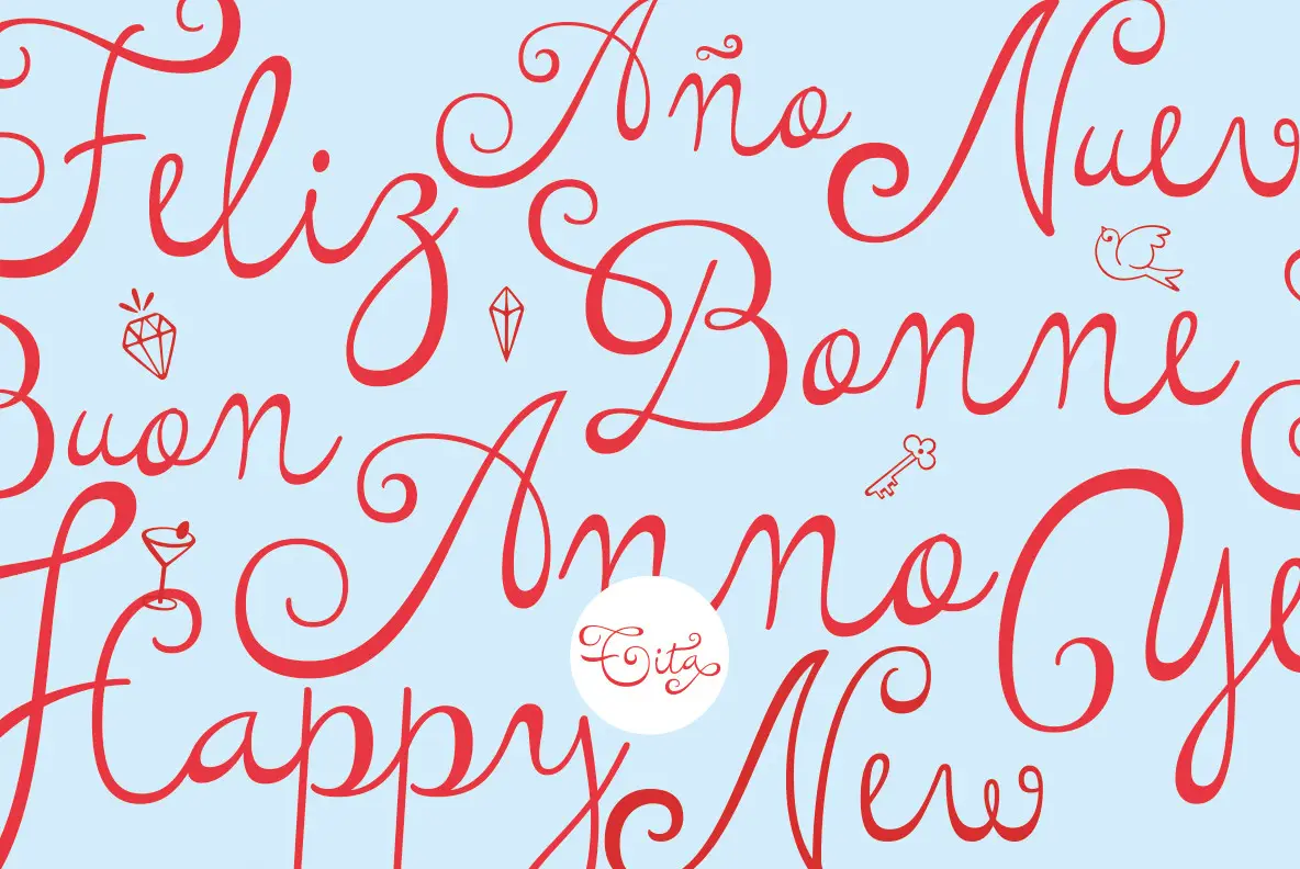 Tita Script Font - FontPath