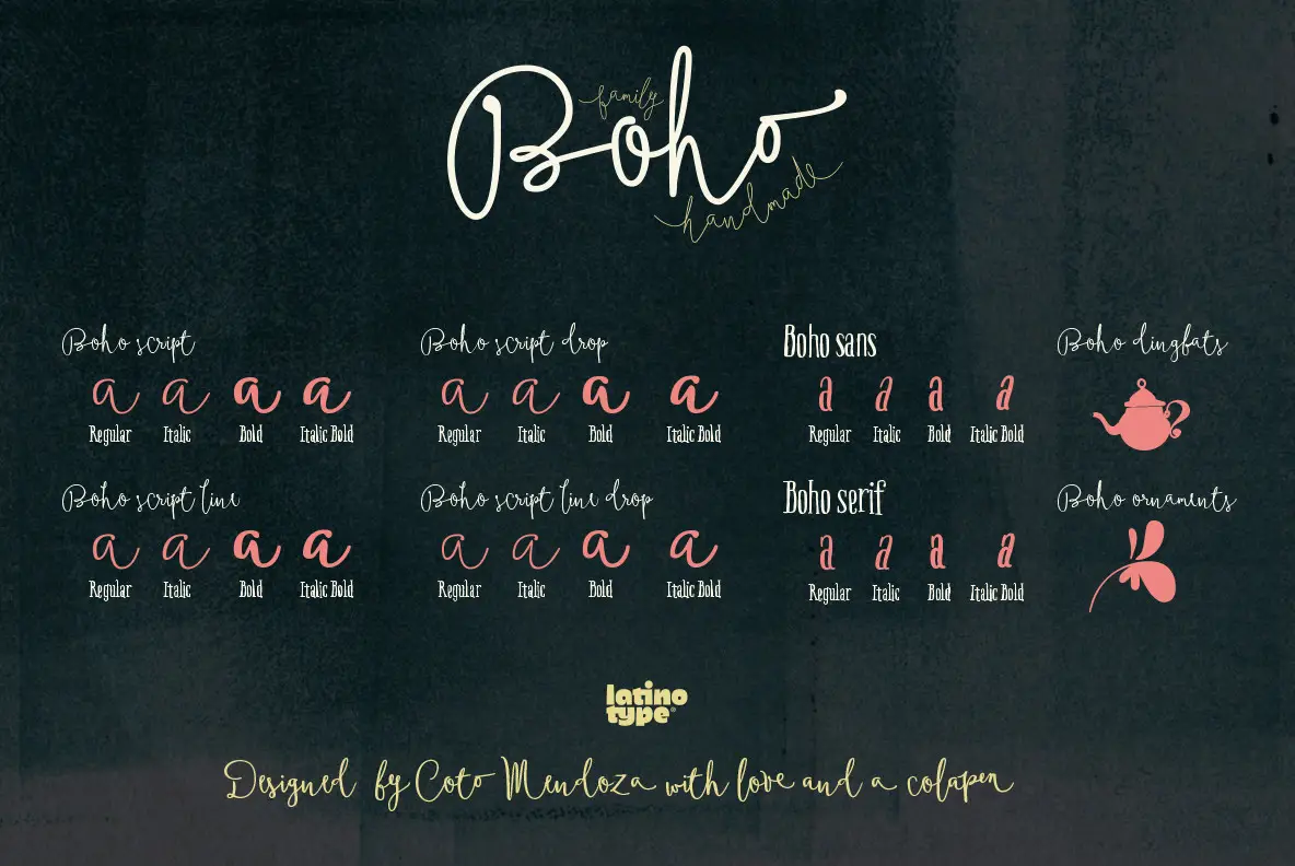 Boho Font - YouWorkForThem