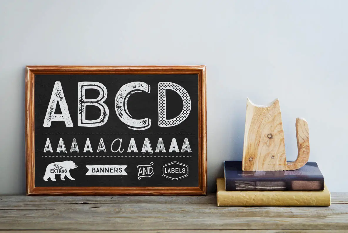 True North Textures Font - YouWorkForThem