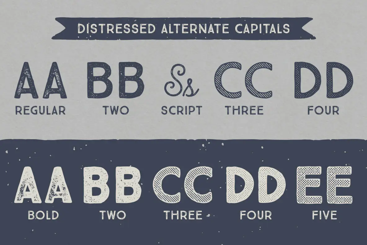 True North Textures Font - YouWorkForThem