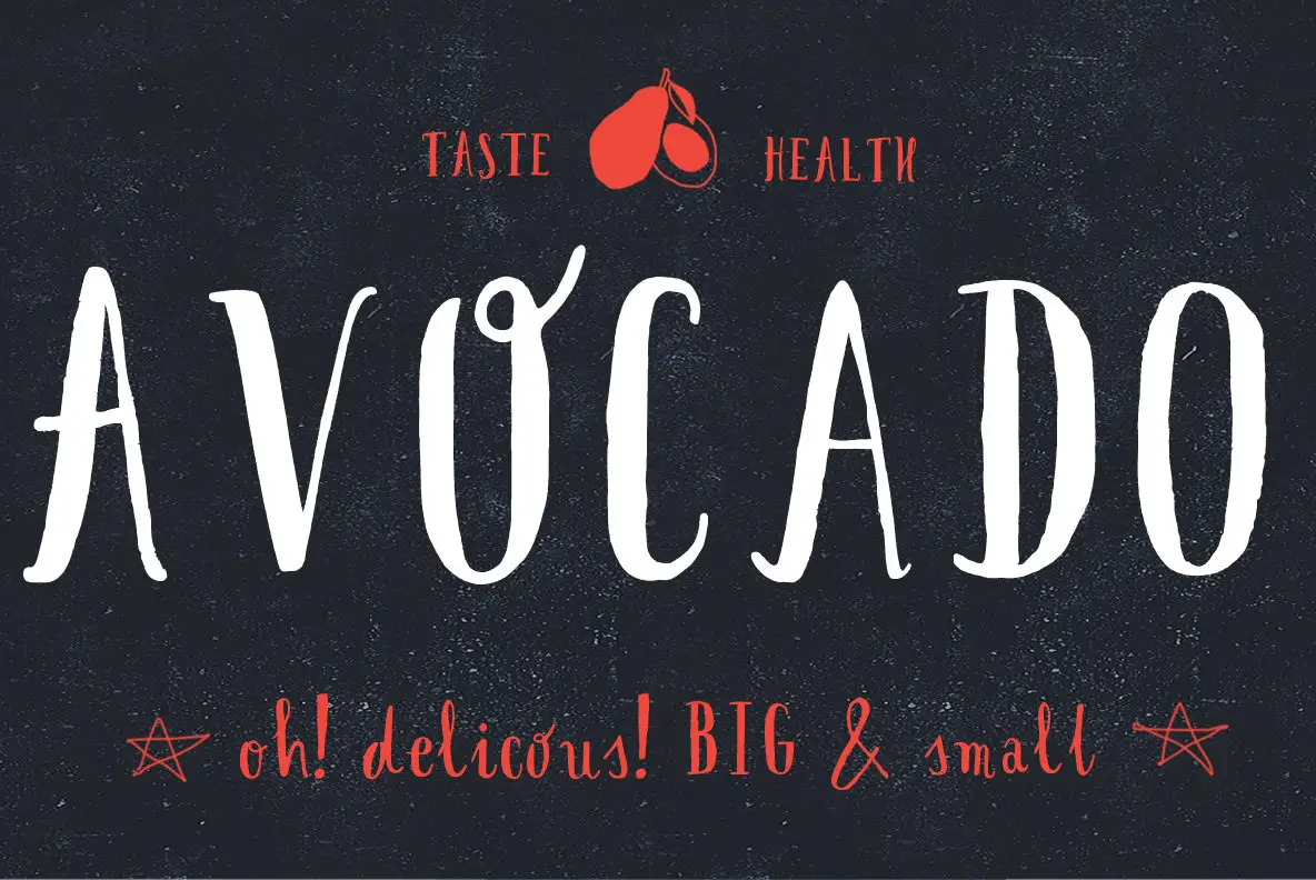 Avocado Font - YouWorkForThem