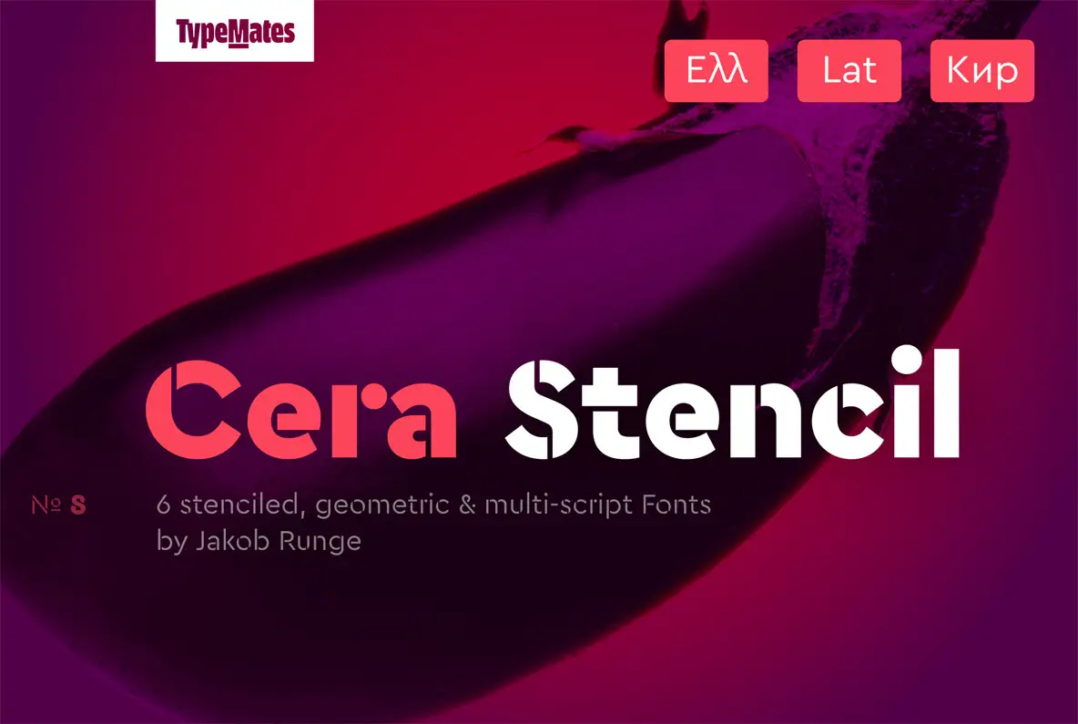 Cera Stencil PRO Font - FontPath