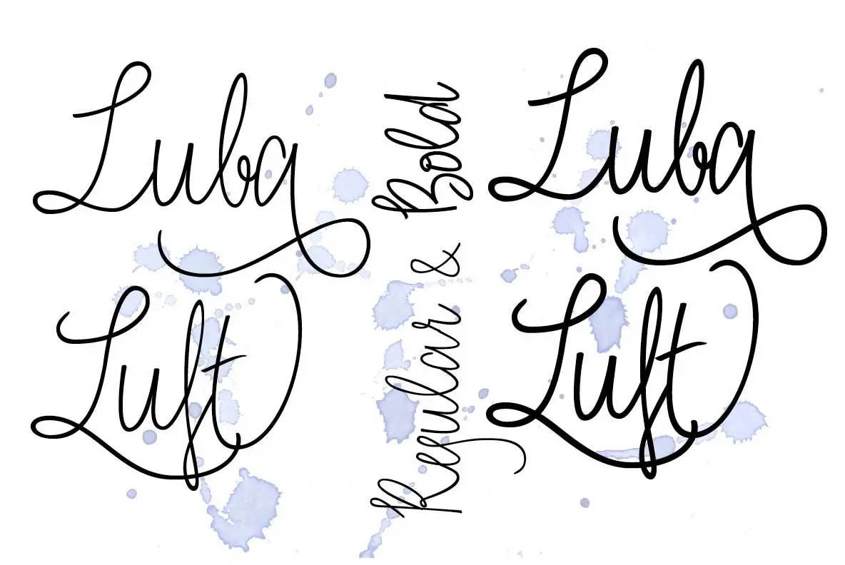 Luba Luft Font - FontPath