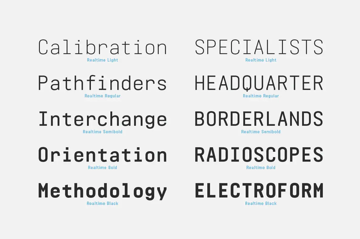 Realtime Font - YouWorkForThem