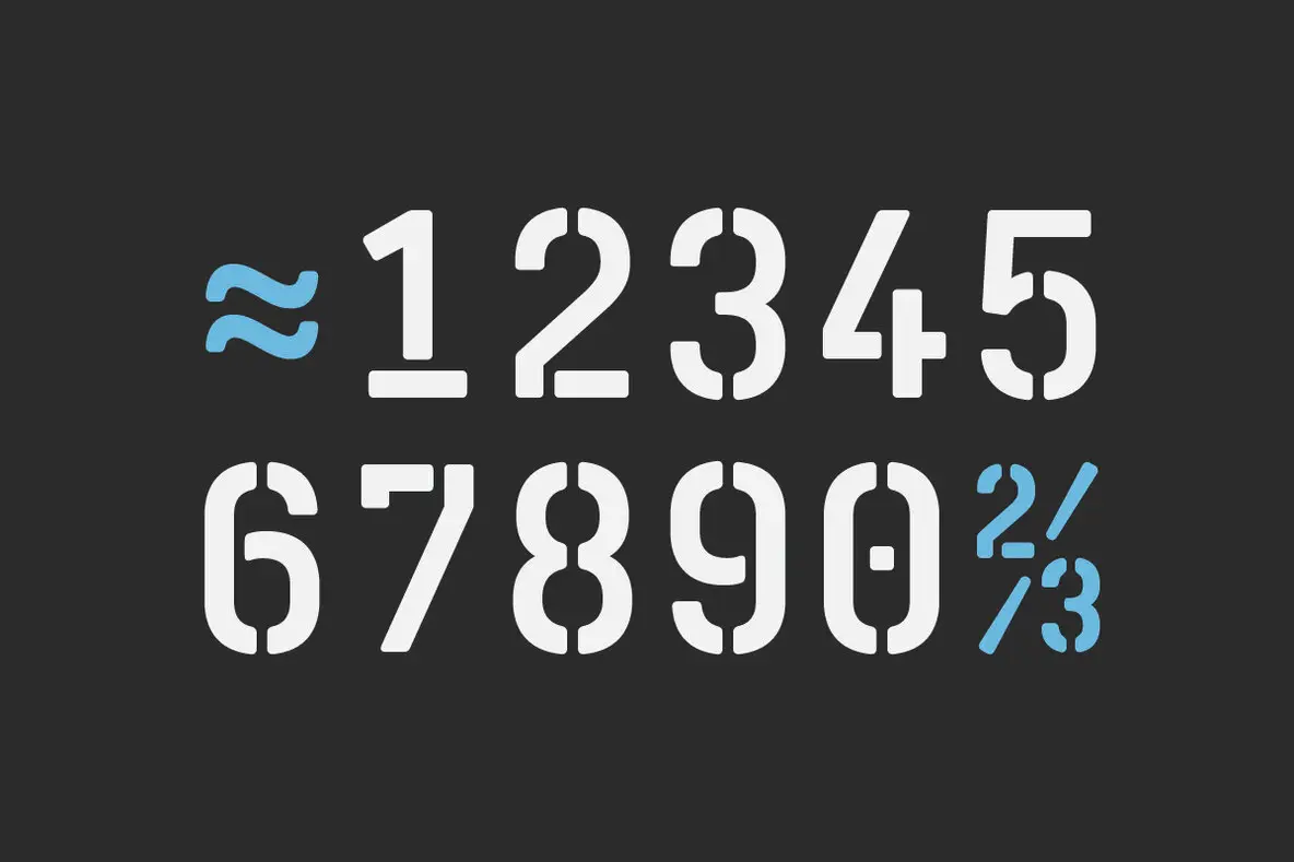 Realtime Stencil Rounded Font - YouWorkForThem