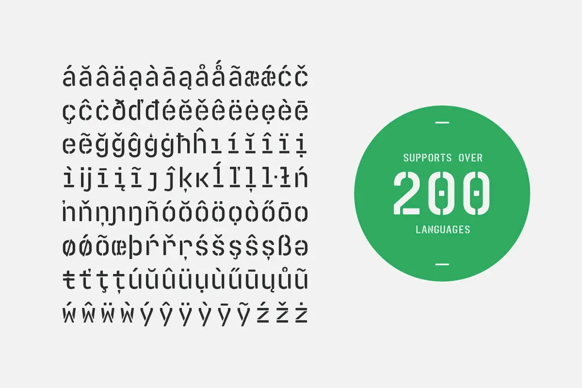 Realtime Stencil Rounded Font - YouWorkForThem