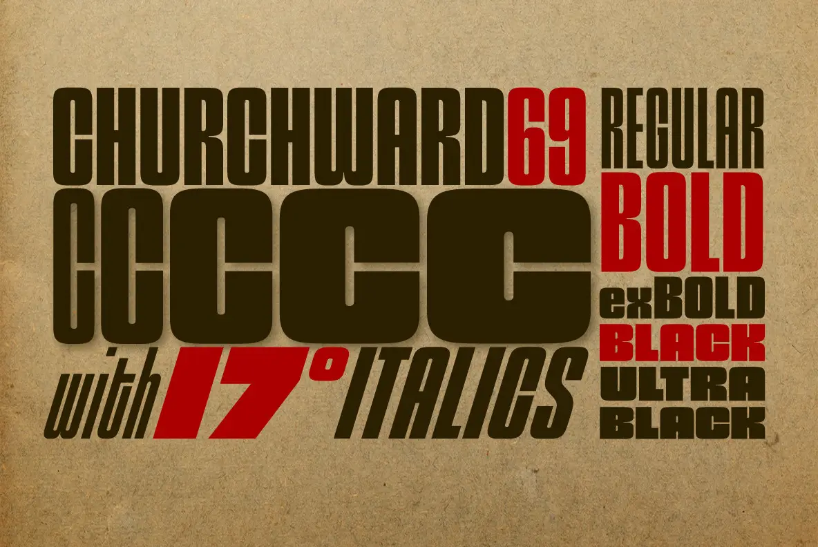 Churchward 69 Font - FontPath