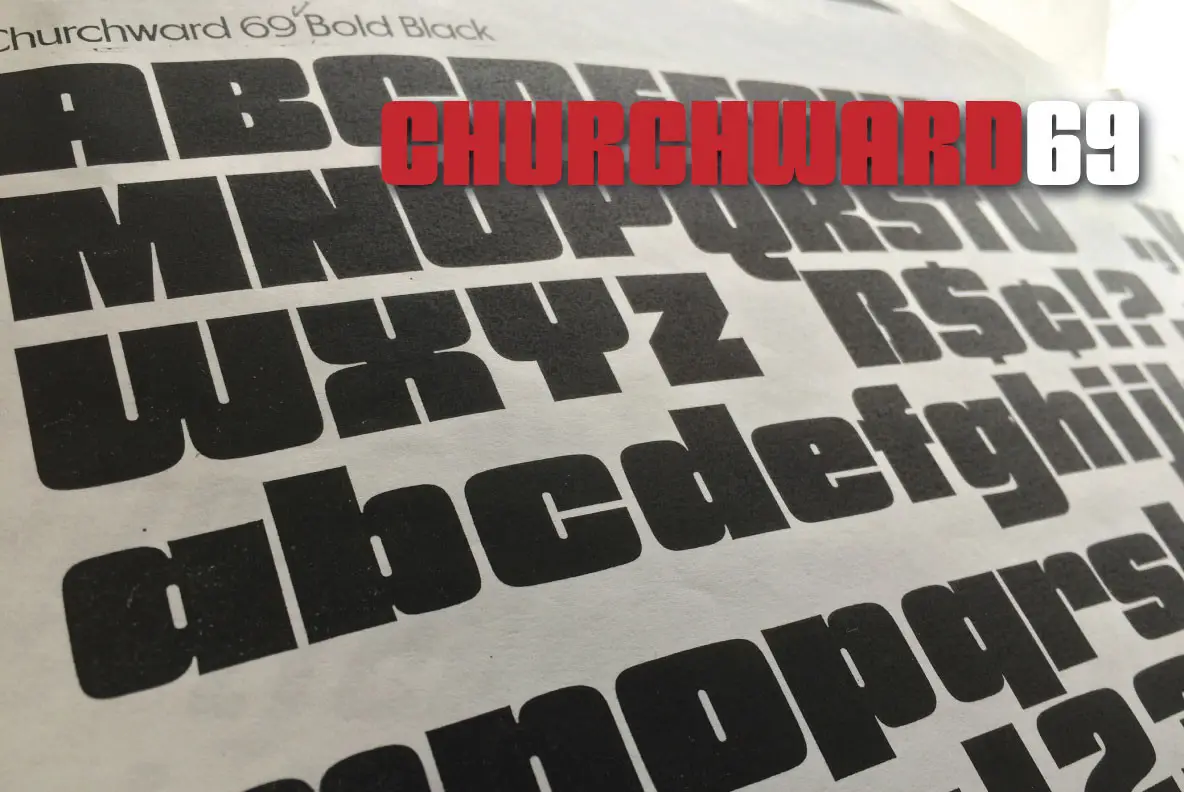 Churchward 69 Font - FontPath