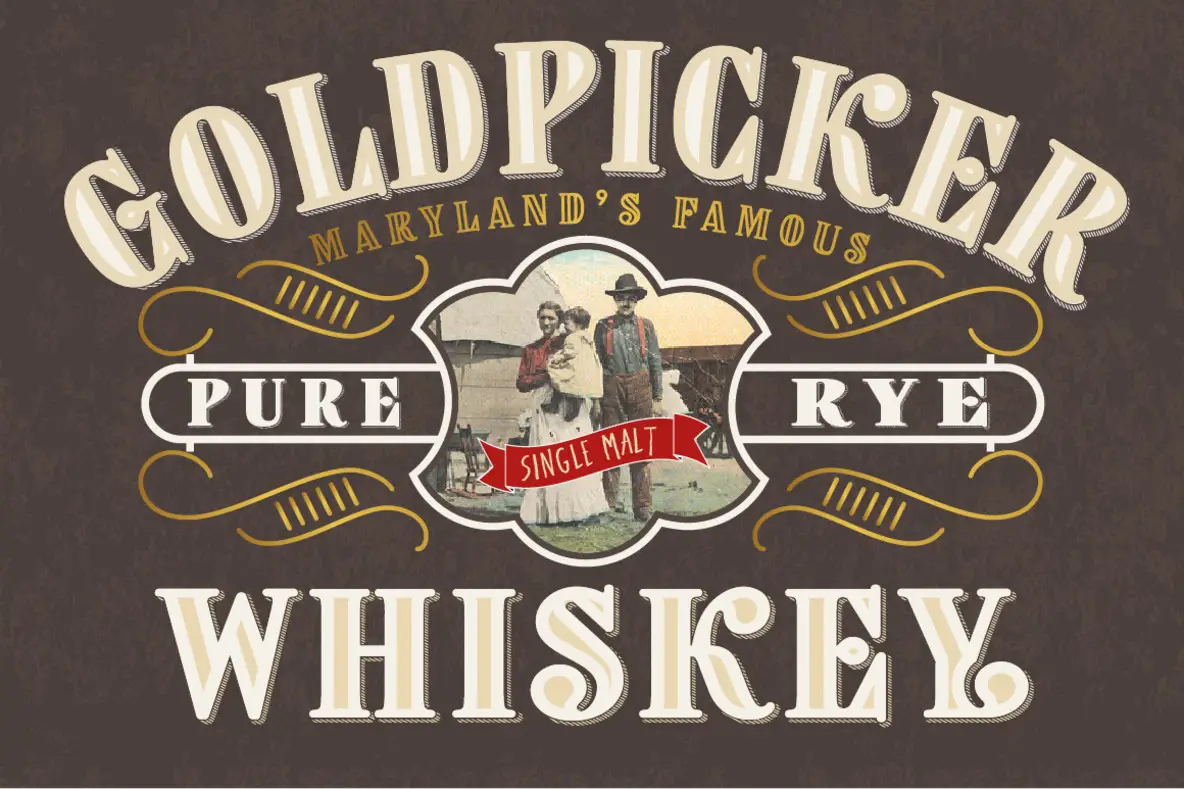 Goldpicker Font - YouWorkForThem