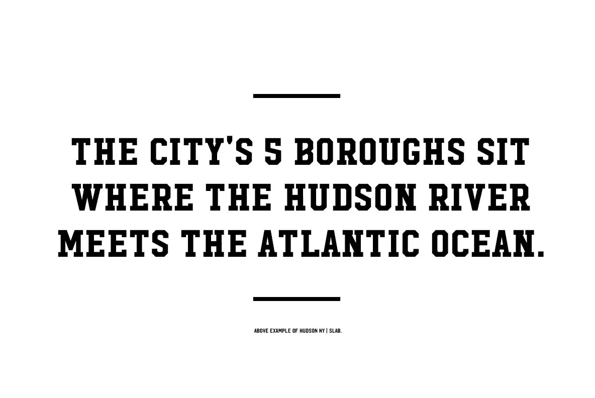 Hudson NY Font - YouWorkForThem