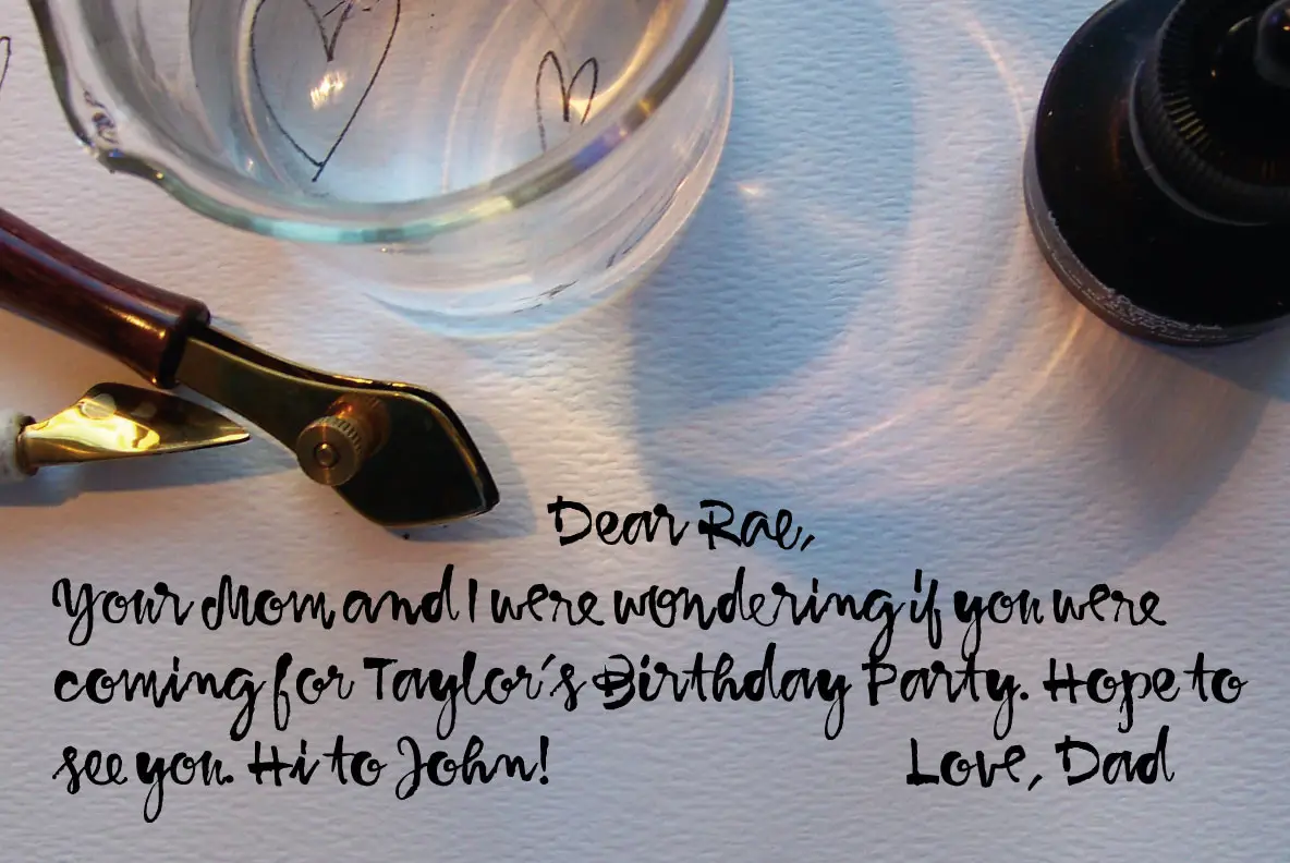 Dear Rae Love Dad Font - FontPath