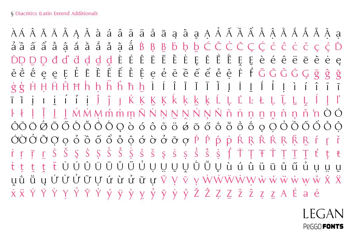 Legan Font - FontPath