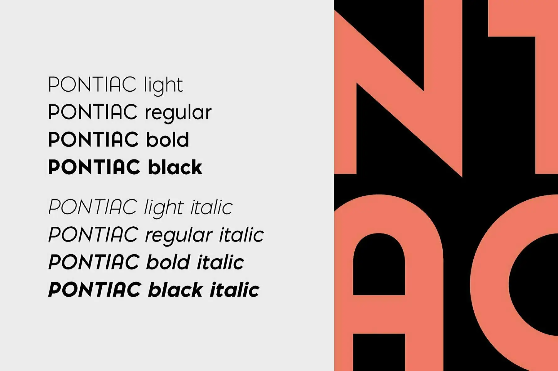 Pontiac Font - YouWorkForThem