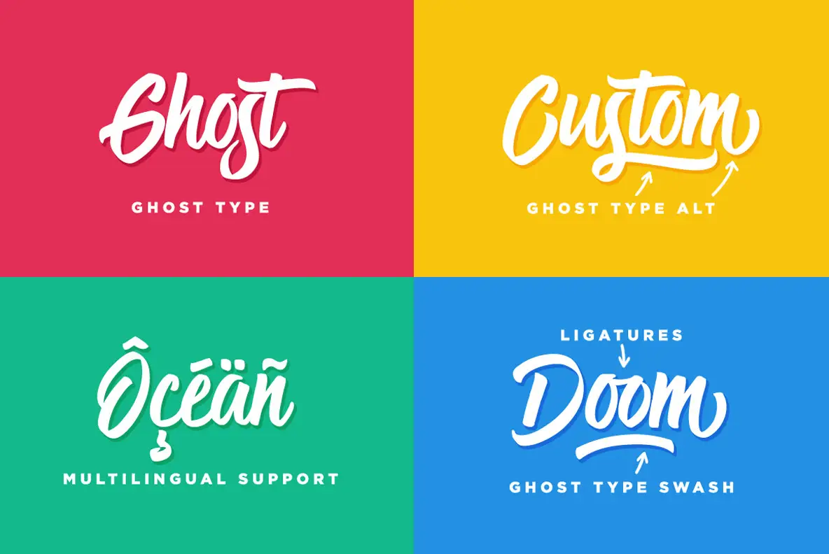 Ghost Type Font - YouWorkForThem