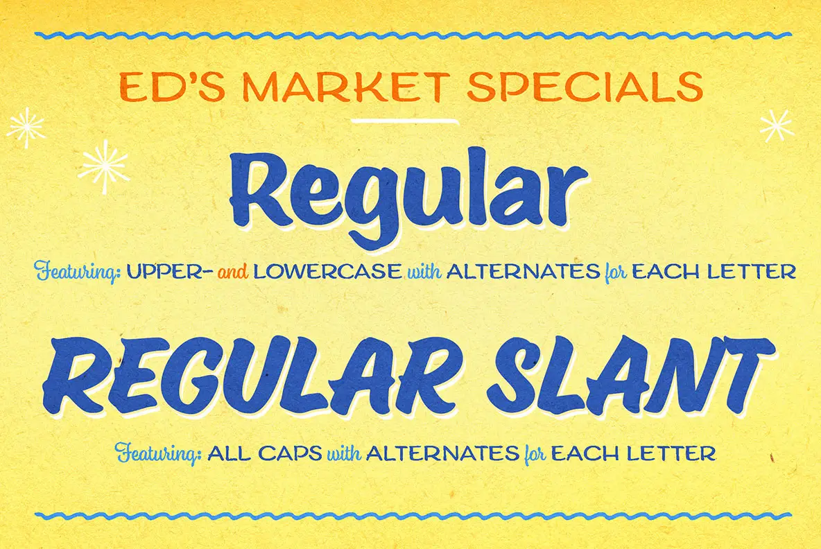 Eds Market Collection Font - YouWorkForThem