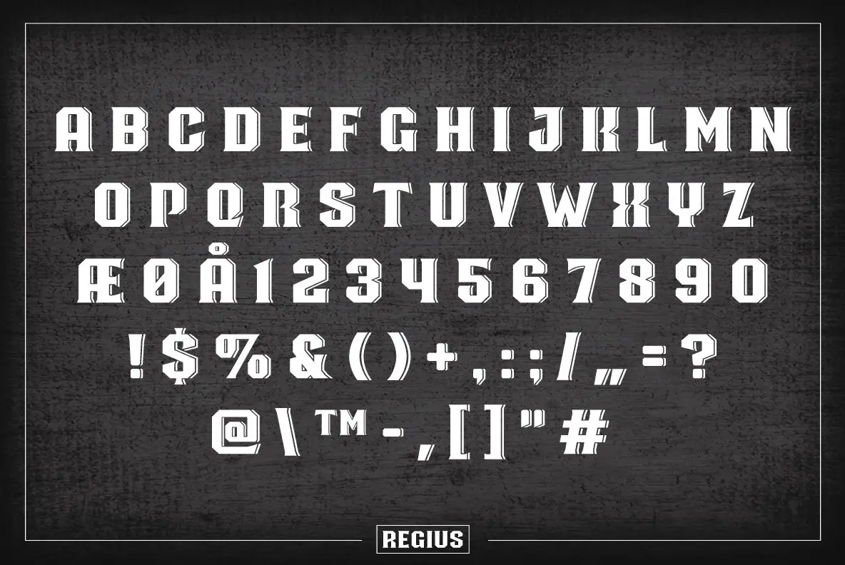 Regius Font - YouWorkForThem