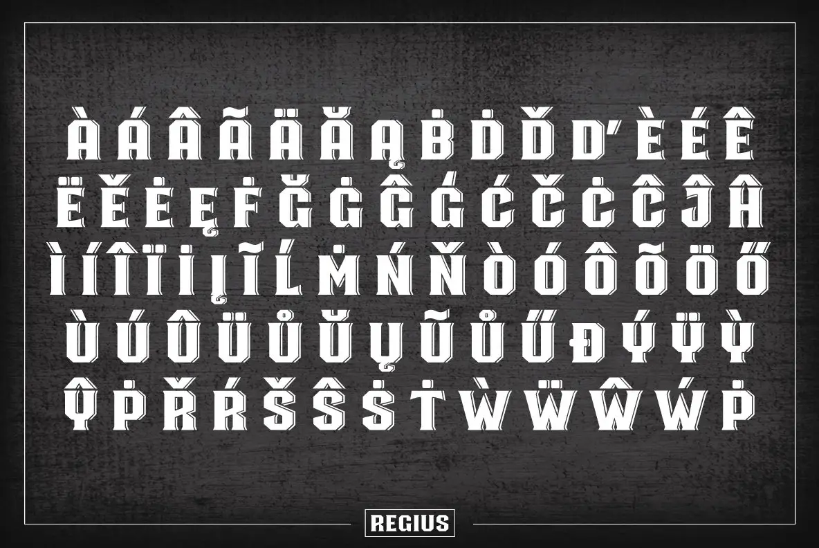 Regius Font - YouWorkForThem