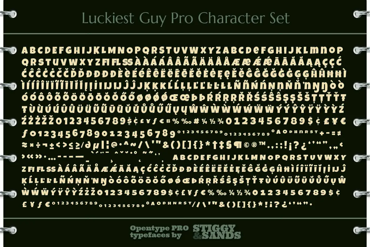 Luckiest Guy Pro Font - YouWorkForThem