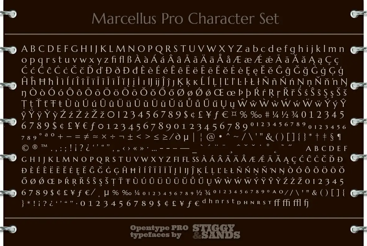 Marcellus Pro Font - YouWorkForThem