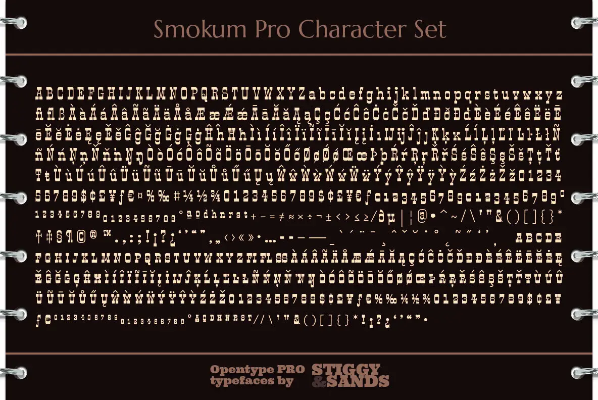 Smokum Pro Font - YouWorkForThem
