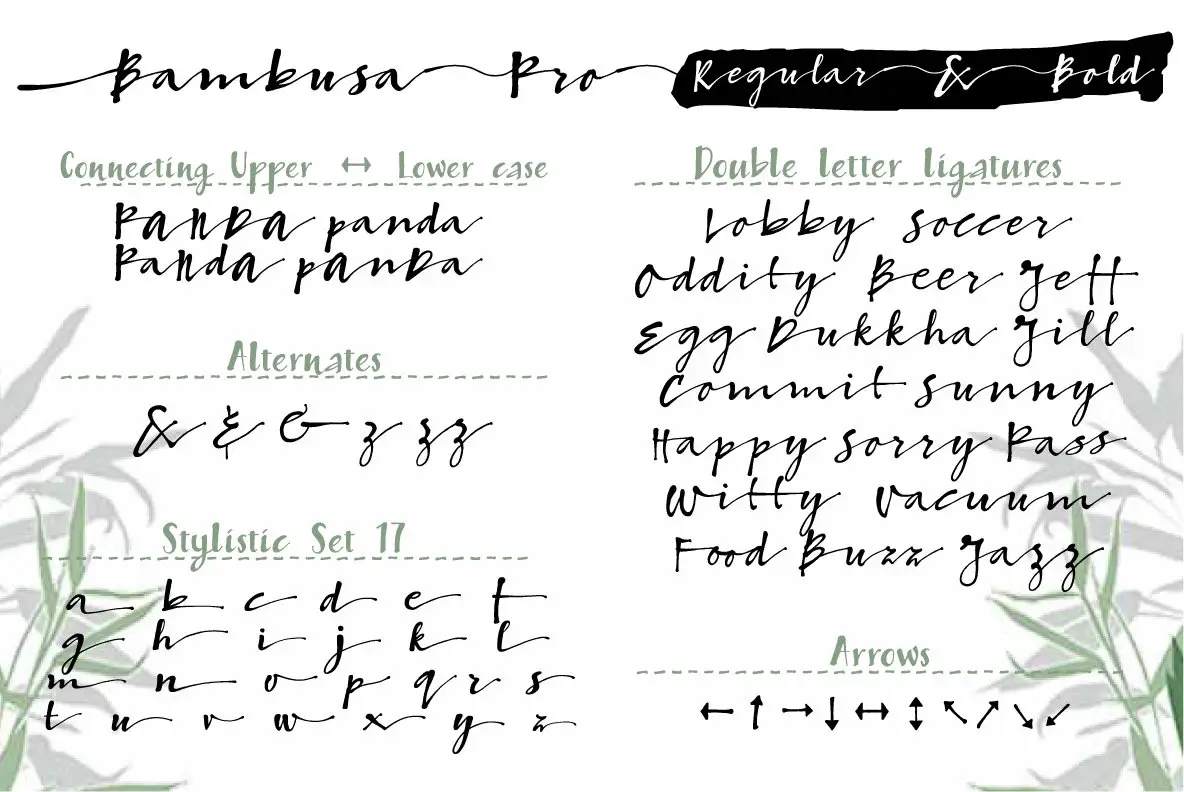 Bambusa Pro Font - YouWorkForThem
